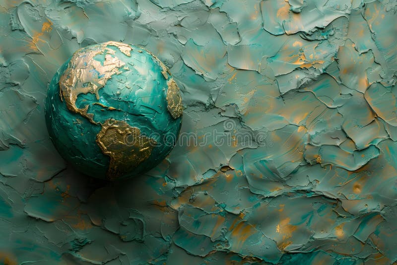 Modern Earth Harmony Illustration - Minimalist Nature Scene Stock ...