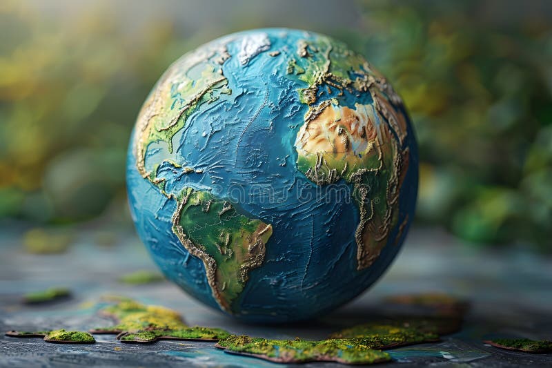 Modern Earth Map Illustration - Empty Space Background Stock ...