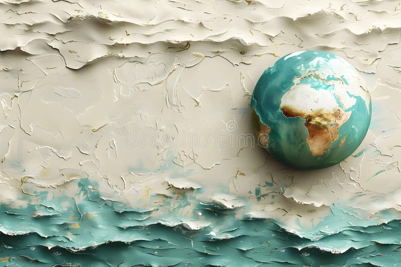 Modern Earthscape: Minimalist Abstract Background with Subtle Globe or ...