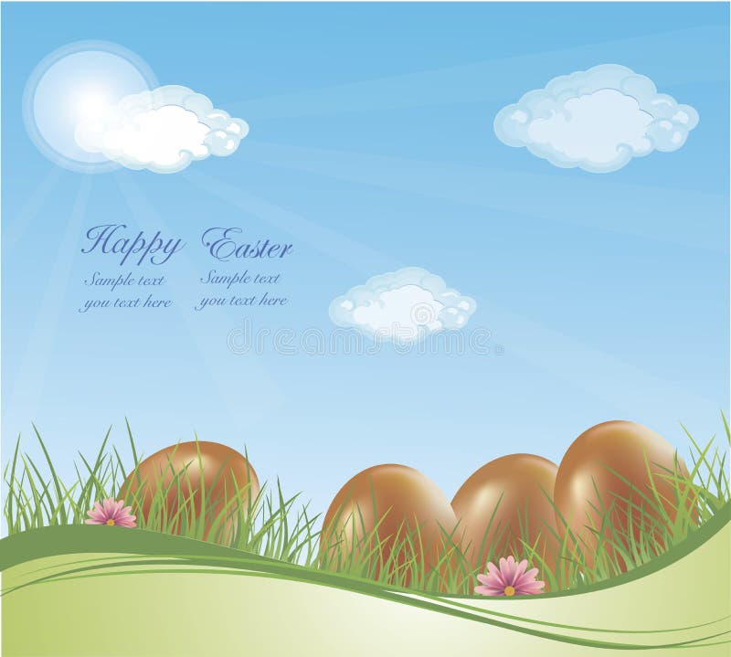 Modern Easter background stock vector. Illustration of gold - 52344549