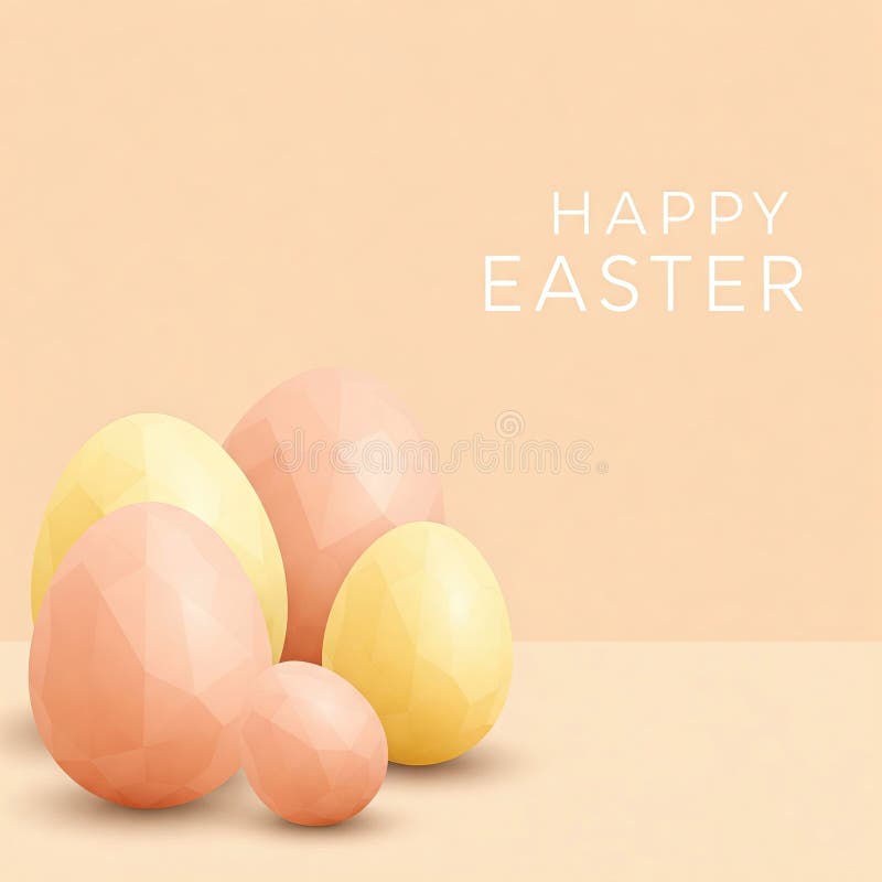 Modern Easter Egg Design stock illustration. Illustration of polygon ...