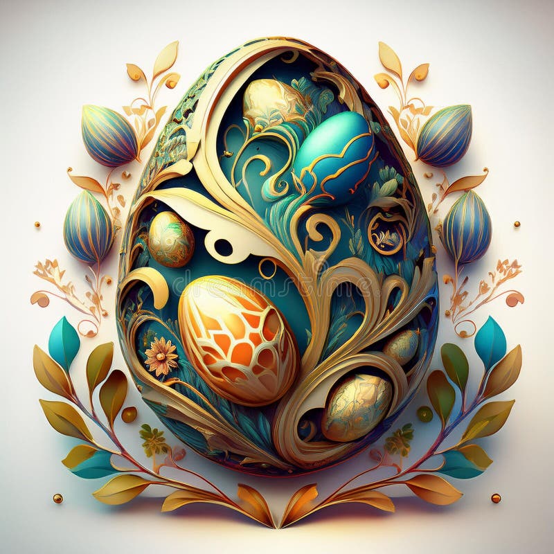 Modern Easter New Logo or Icon Stock Illustration - Illustration of ...