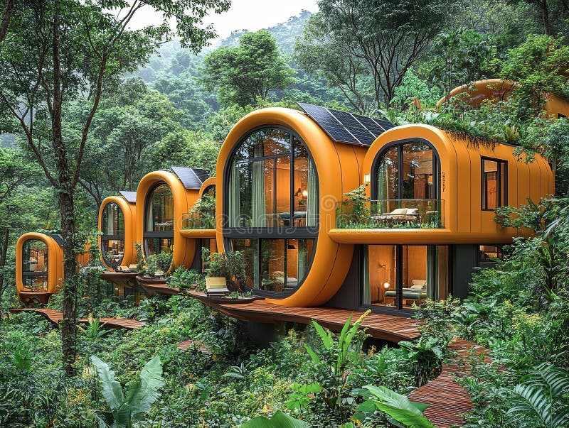 A Modern, Eco-friendly Architectural Structure Nestled within a ...