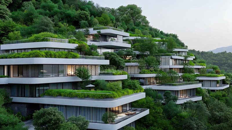 Modern Eco-friendly Architecture Harmonizes with Nature in Hillside ...