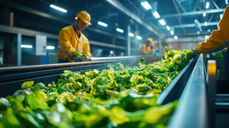 Modern EcoFriendly Waste Sorting Facility Showcase Stock Photo - Image ...