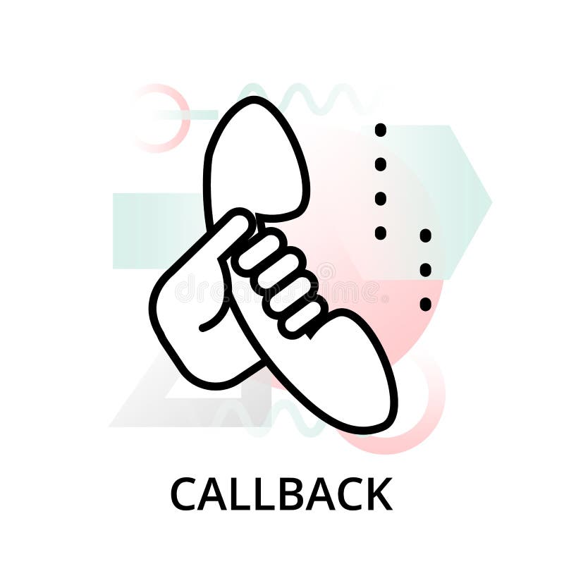 Callback Icon Cell Phone Call Vector Stock Vector - Illustration of ...