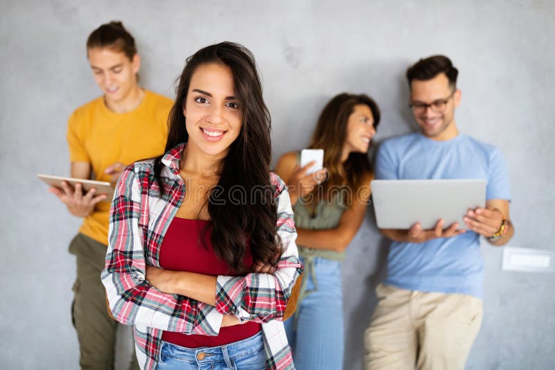 Modern Education, Business, Startup, Friendship and Teamwork Concept ...