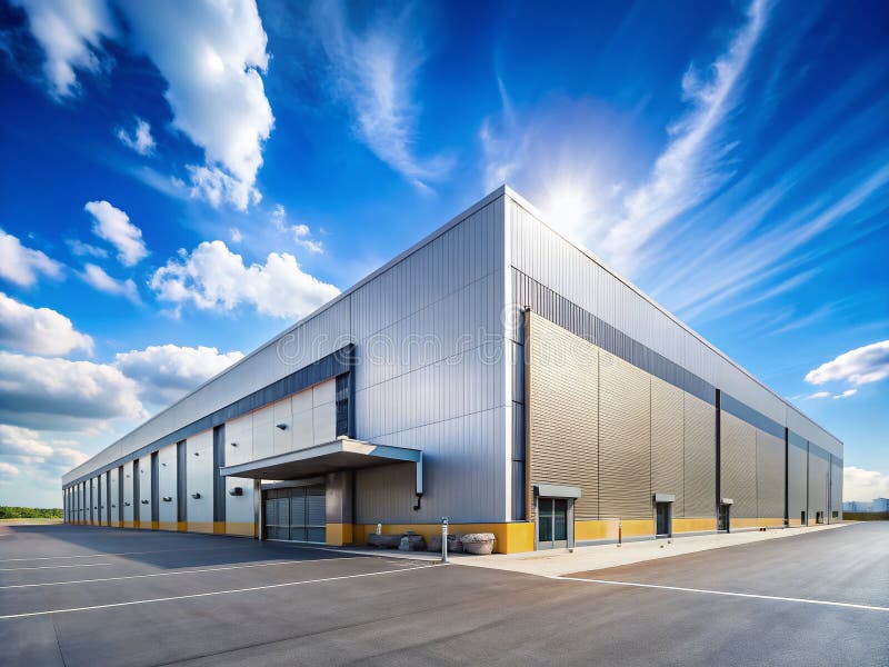 Modern Efficient Cold Storage Warehouse Exterior View of a ...