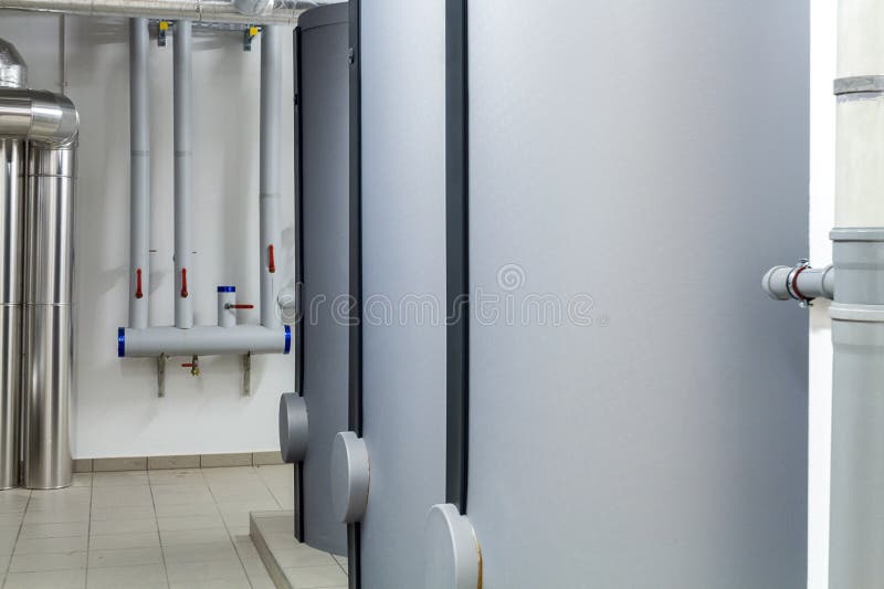 Modern Efficient Heating System. Stock Photo - Image of boiler, energy ...
