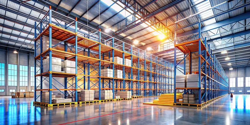 Modern Efficient Warehouse Interior Design Maximizing Space and ...