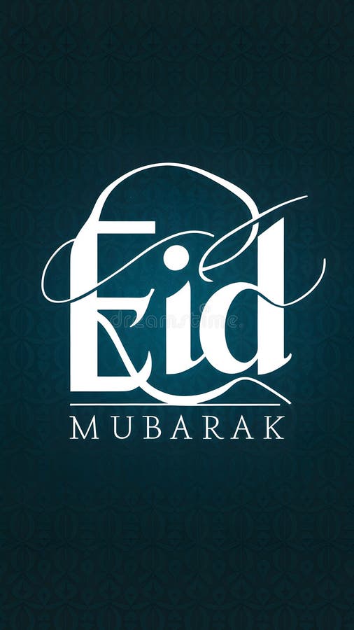 Modern Eid Poster Features Stylish Eid Mubarak Typography Beautifully ...
