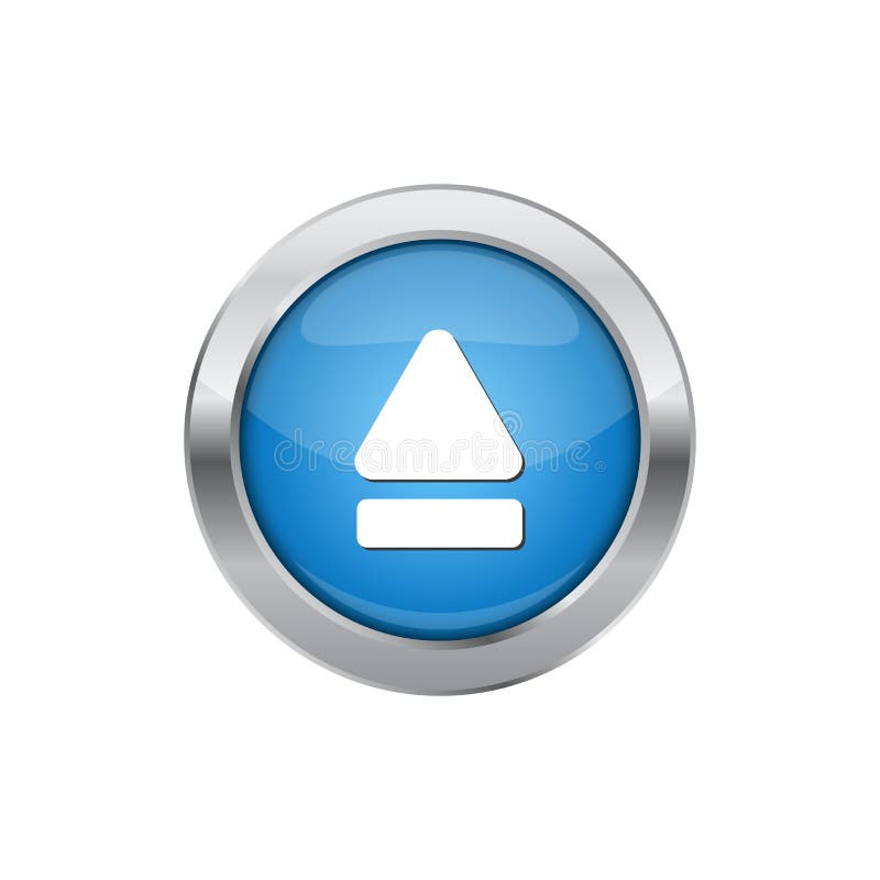 Modern Eject Icon Button Logo Stock Vector - Illustration of buttons ...