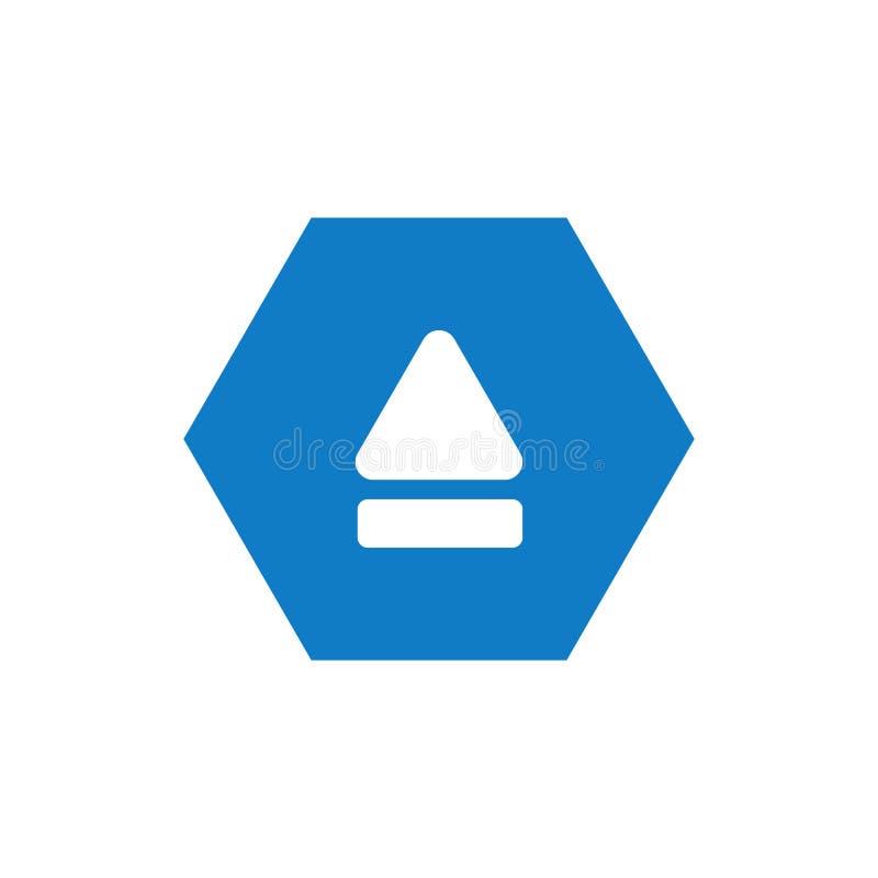 Modern Eject Icon Button Logo Stock Vector - Illustration of metal ...