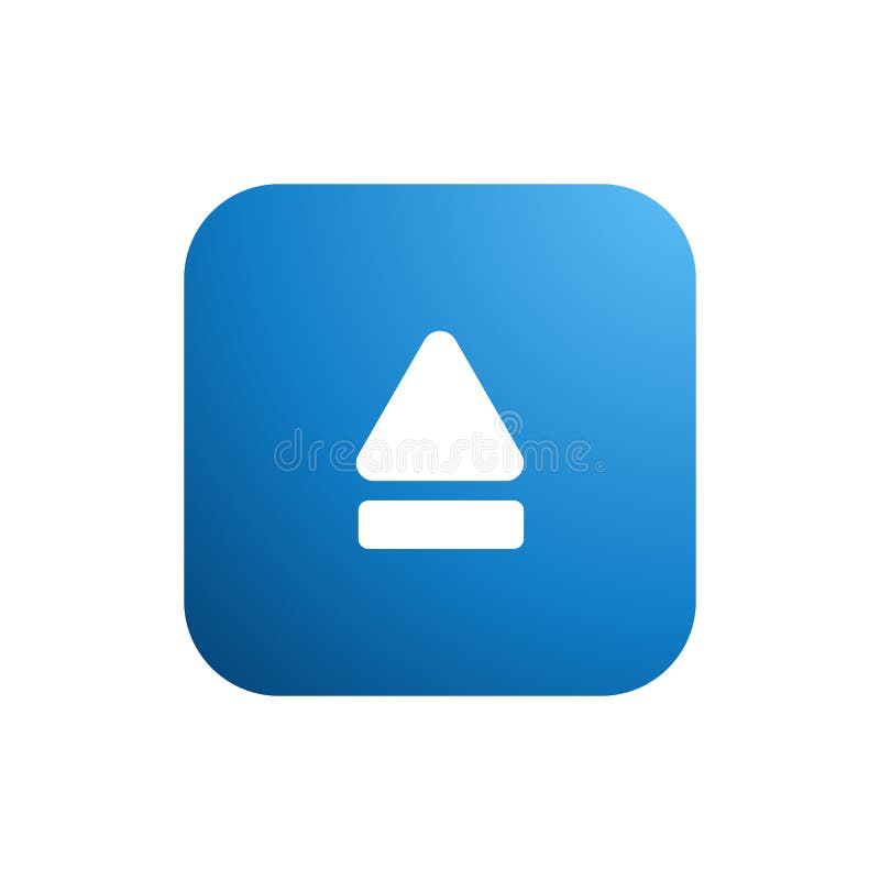 Modern Eject Icon Button Logo Stock Vector - Illustration of internet ...