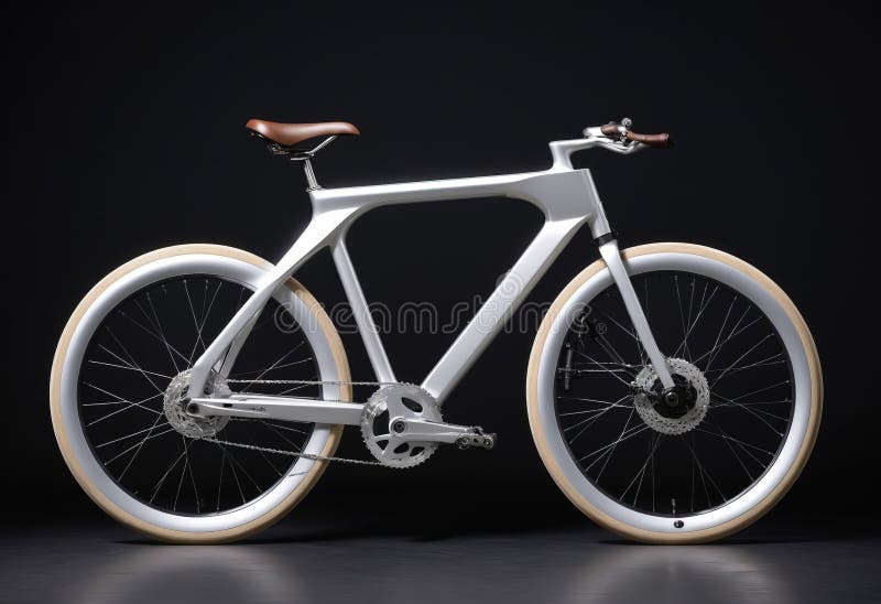 Modern Electric Bike with High-Tech Features Stock Illustration ...