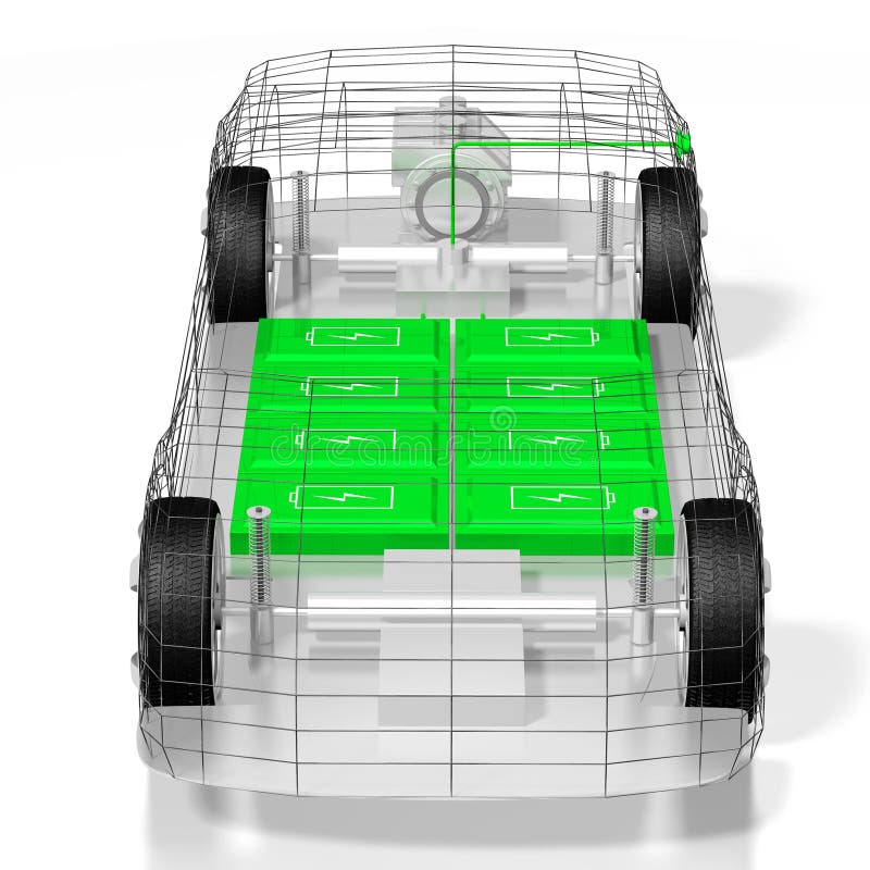 Electric Car - E-mobility Concept Stock Illustration - Illustration of ...