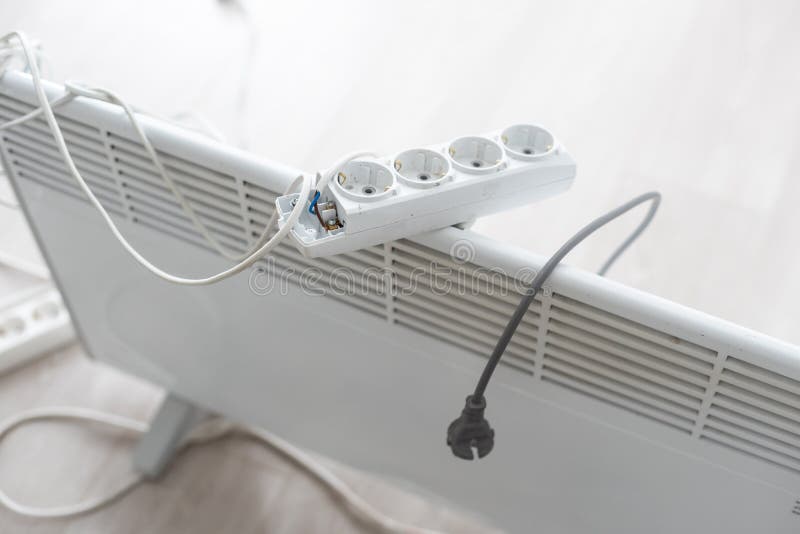 Modern Electric Heater in the House. Stock Photo - Image of supply ...