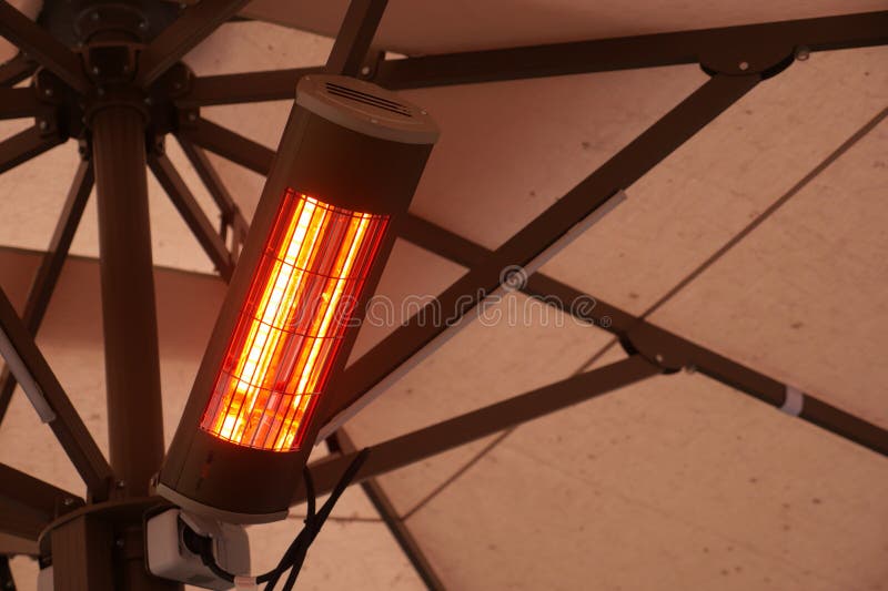 Modern Electric Infrared Heater on Celling Stock Image - Image of ...