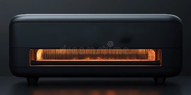 Modern Electric Kitchen Appliance with Glowing Heating Element Designed ...