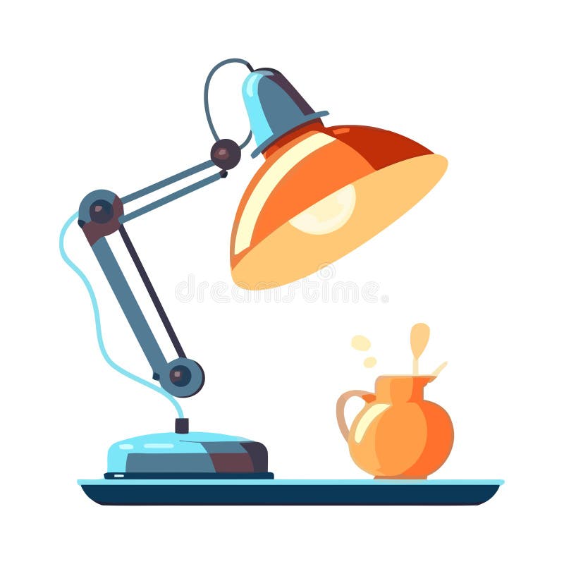Modern Electric Lamp Design Illuminates Creative Stock Vector ...