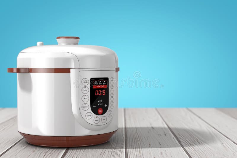 Modern Electric Multi Cooker. 3d Rendering Stock Illustration ...