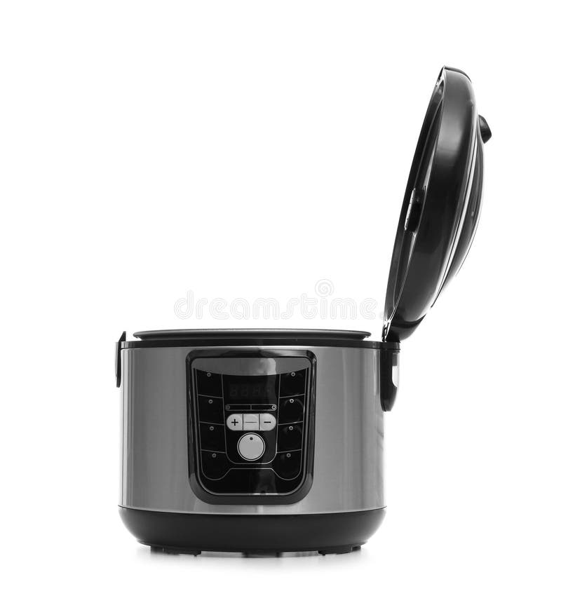 Electric multi cooker stock photo. Image of crokpot, background - 85444842