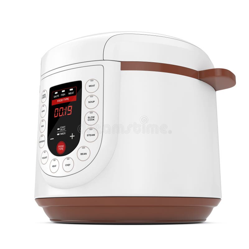 Modern Electric Multi Cooker. 3d Rendering Stock Illustration ...