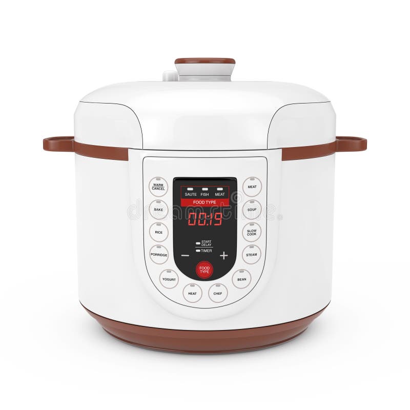 Modern Electric Multi Cooker. 3d Rendering Stock Illustration ...
