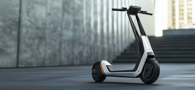 Modern Electric Scooter Design Showcasing Sleek Lines, Minimalist ...