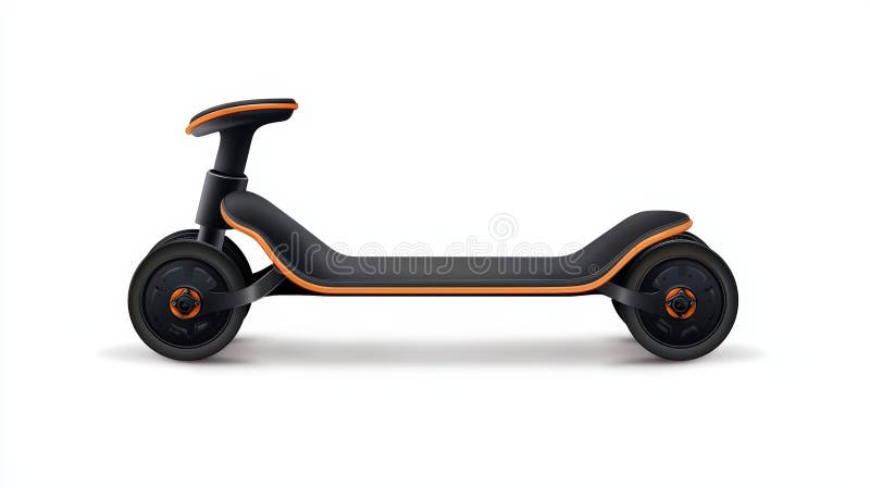Modern Electric Scooter with Sleek Design Isolated on White Background ...