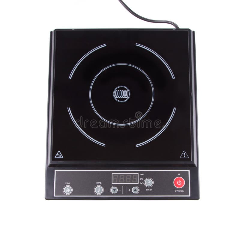 Modern Electric Stove Surface. Stock Photo - Image of burn, close: 43206414