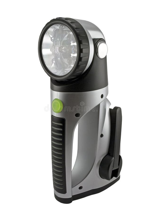 Electric torch with a LED stock photo. Image of technology - 93593020