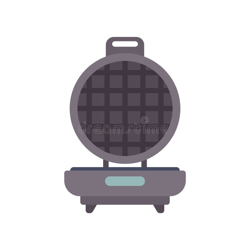Modern Electric Waffle Maker Standing on White Background Stock ...