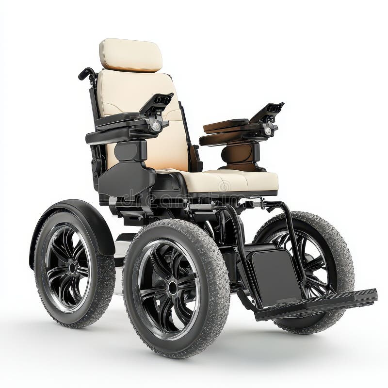 A Modern Electric Wheelchair Designed for Mobility and Comfort Stock ...