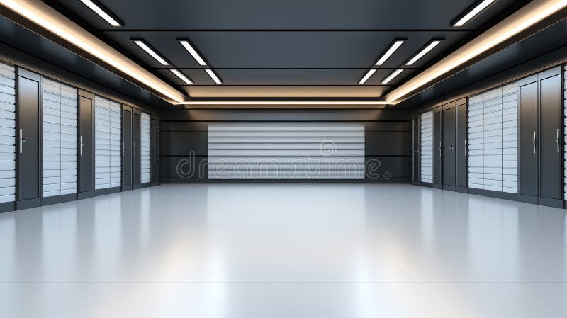 This Modern Electrical Power Panel is Set in a Clean, Spacious Factory ...