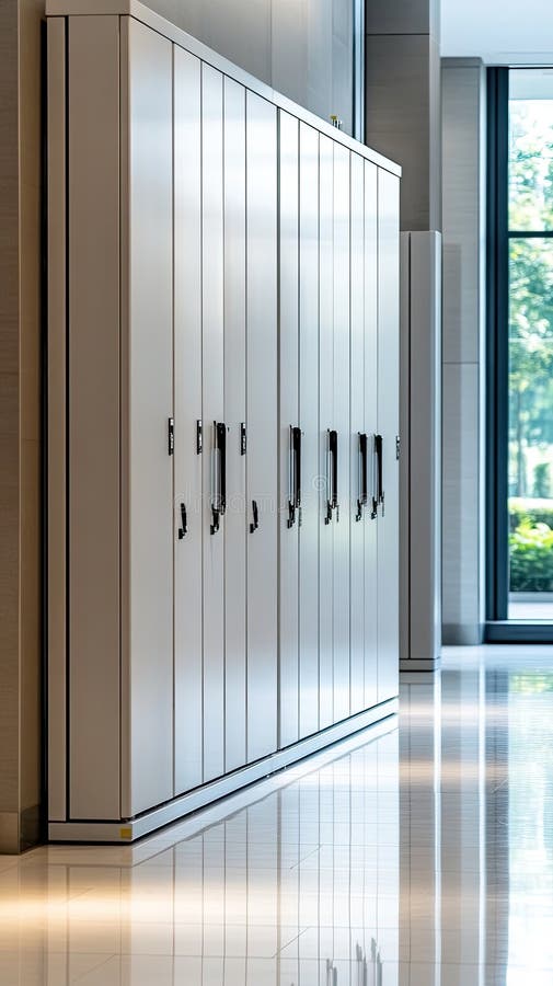 This Modern Electrical Power Panel is Set in a Clean, Spacious Factory ...