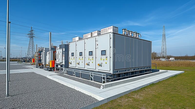Modern Electrical Substation, Industrial Power Infrastructure for ...