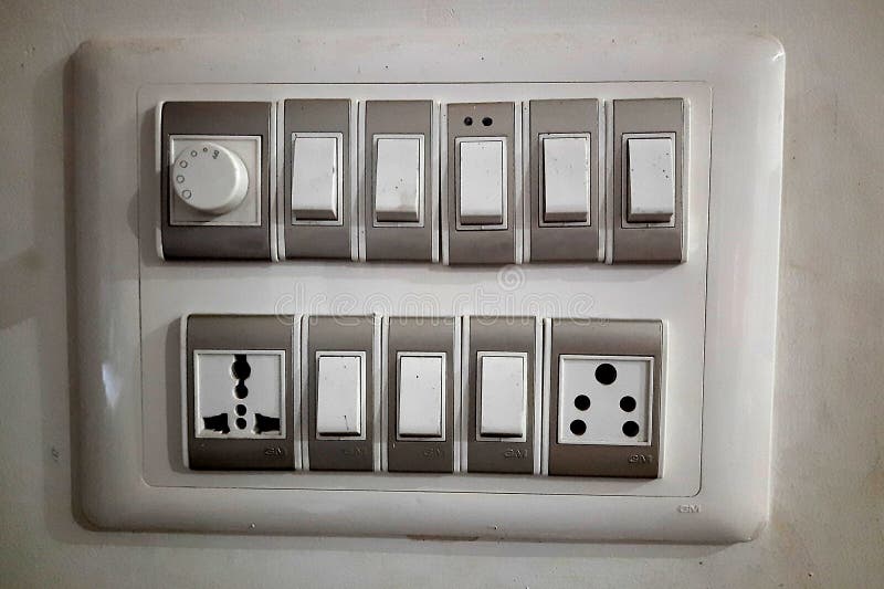 Modern, Electrical Switchboard Stock Image - Image of switchboard ...