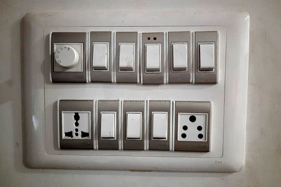 Modern, Electrical Switchboard Stock Image - Image of switchboard ...