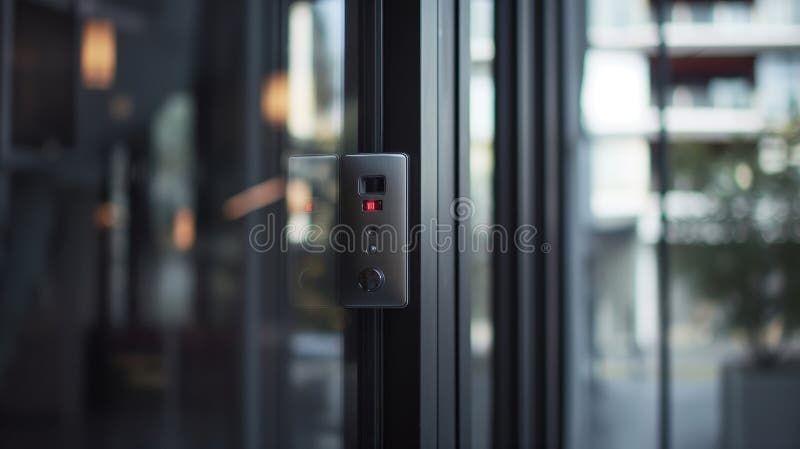 Modern Electronic Access Control System on Glass Door for Security ...
