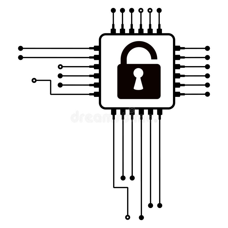 Modern Electronic Circuit with Lock Burglary Protection. Security ...