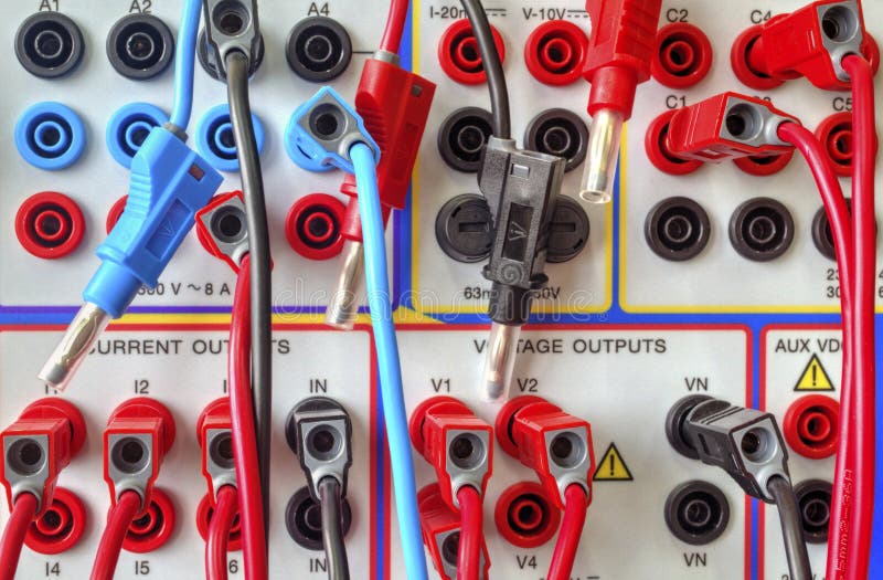 Modern Electronic Device for Relay Protection Testing Stock Image ...