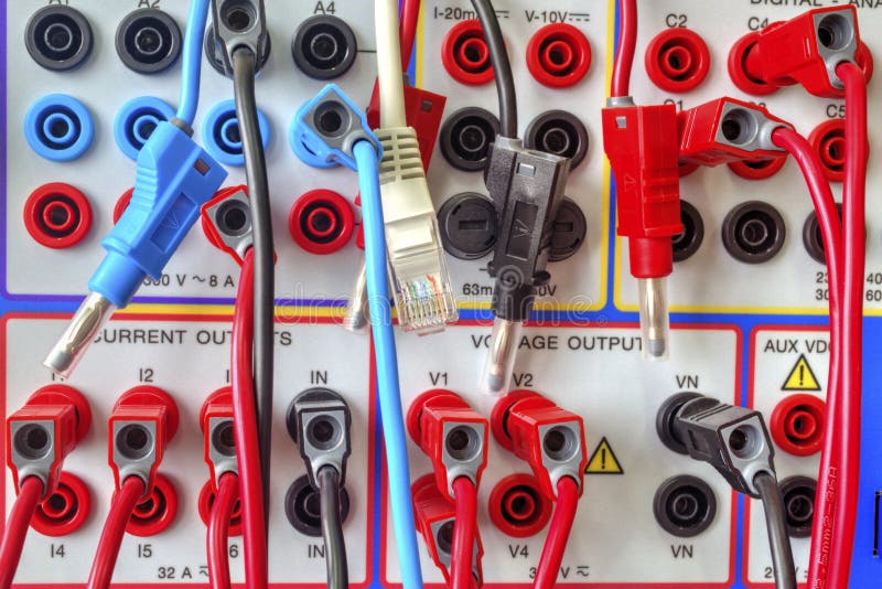 Modern Electronic Device for Relay Protection Testing Stock Photo ...