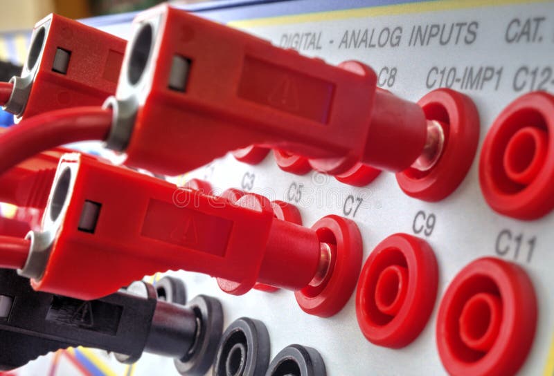 Modern Electronic Device for Relay Protection Testing Stock Photo ...