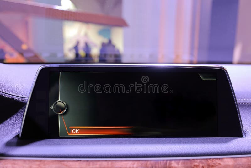 Display in the Dashboard of an Electric Car Indicating the Need To ...