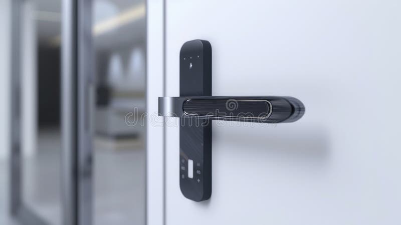 Modern Electronic Door Handle With Fingerprint Password Advanced Smart Lock With Nfc