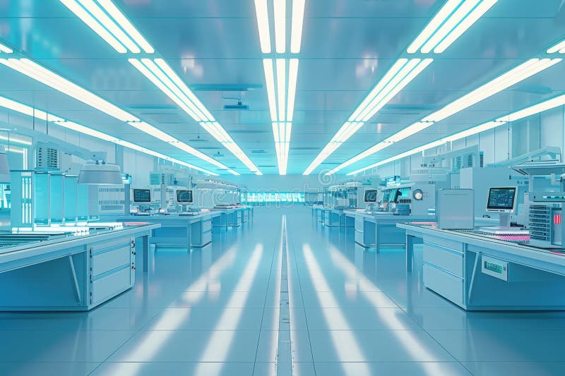 Modern Electronic Laboratory Interior Concept for Scientific Research ...