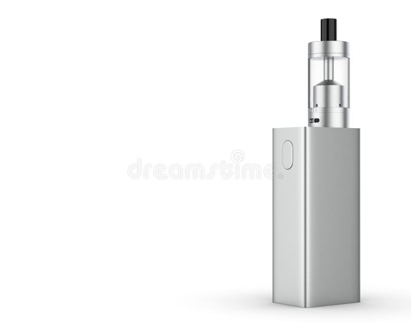 Modern Electronic Mod Vaping Device Isolated on White Background. Vape ...