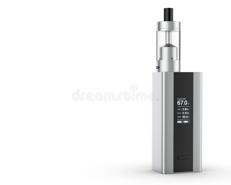 Modern Electronic Mod Vaping Device Isolated on White Background. Vape ...
