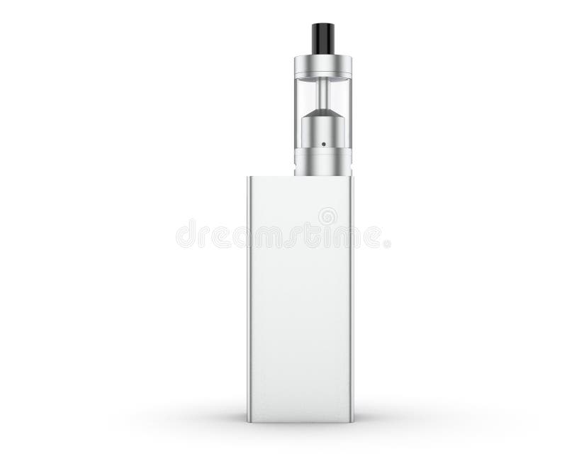 Modern Electronic Mod Vaping Device Isolated on White Background. Vape ...